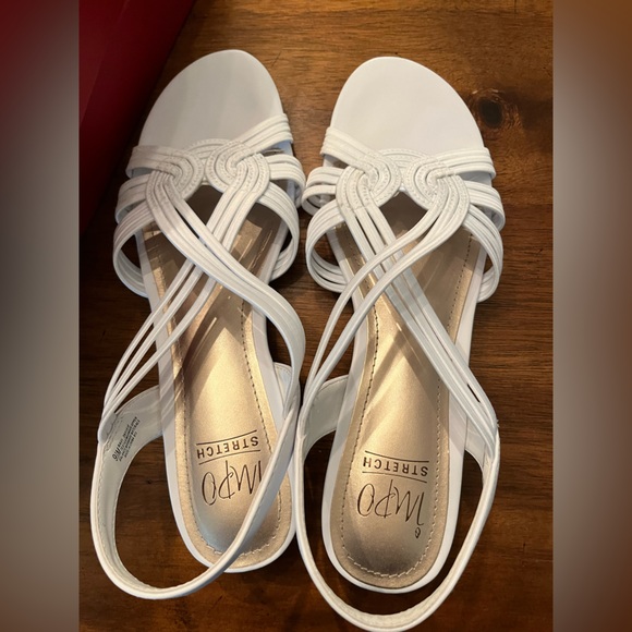 Impo | Shoes | Impo Ravi White Slingback Sandals | Poshmark
